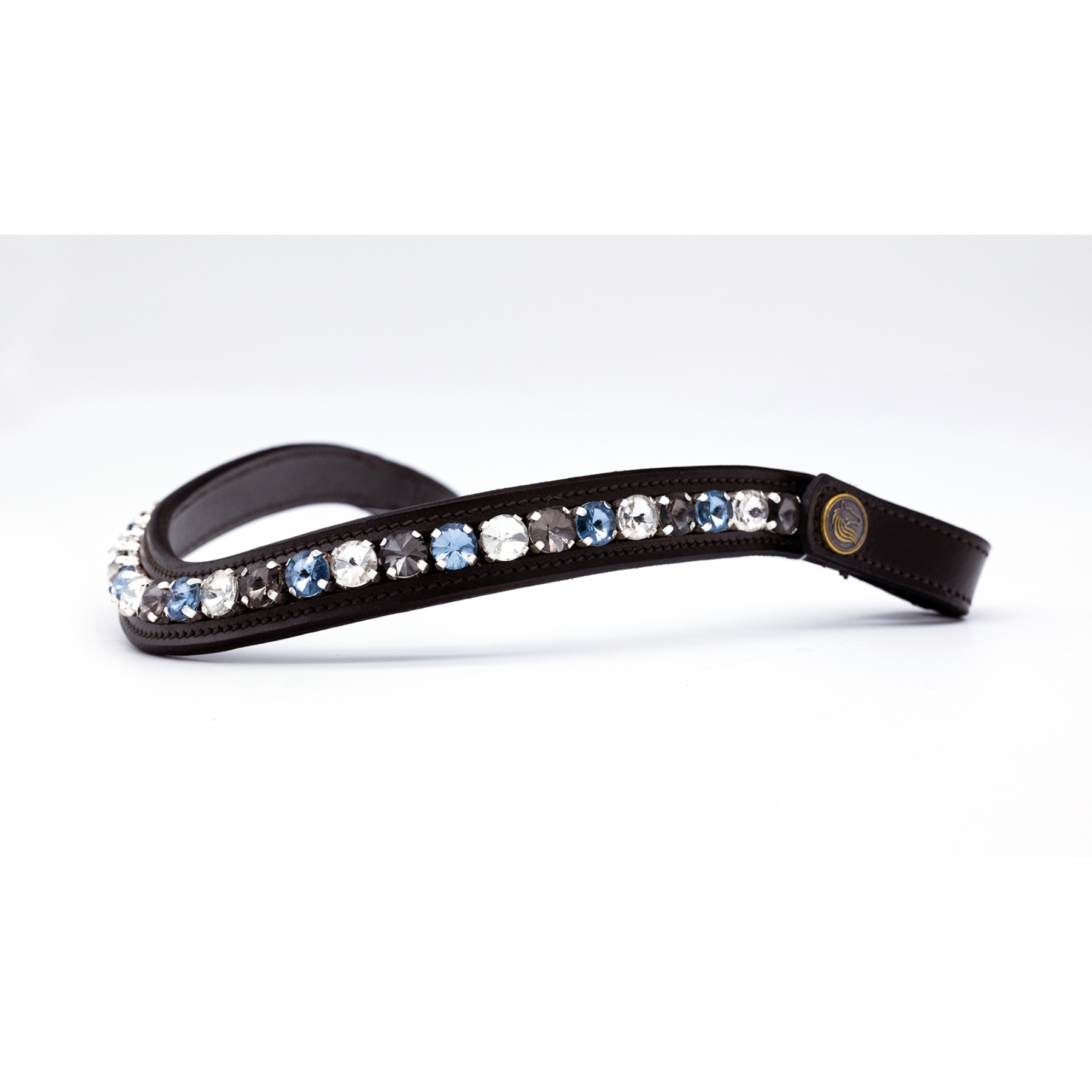 Bridlery otsmikurihm CRYSTAL BLUE - Damiro Equestrian